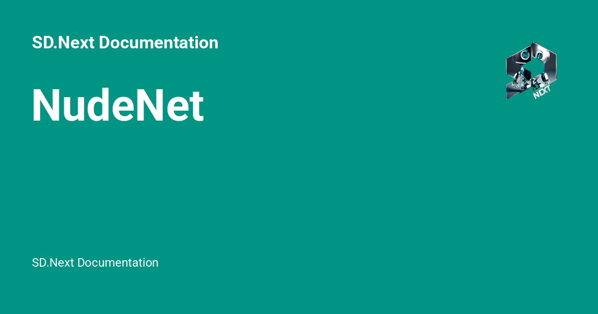 NudeNet - SD.Next Documentation